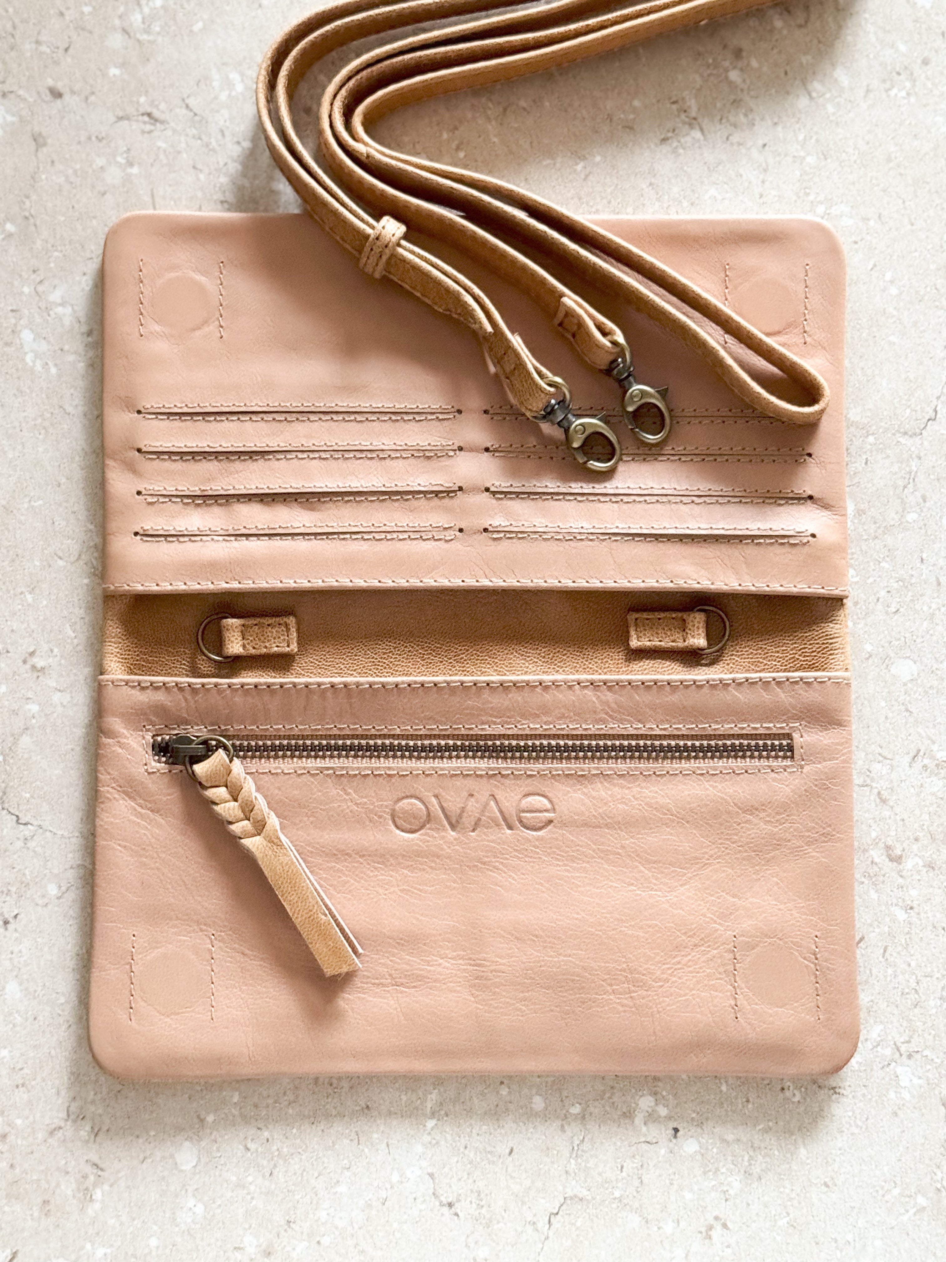 Agatha Leather Phone Wallet | Slim Phone Purse Australia – Ovae