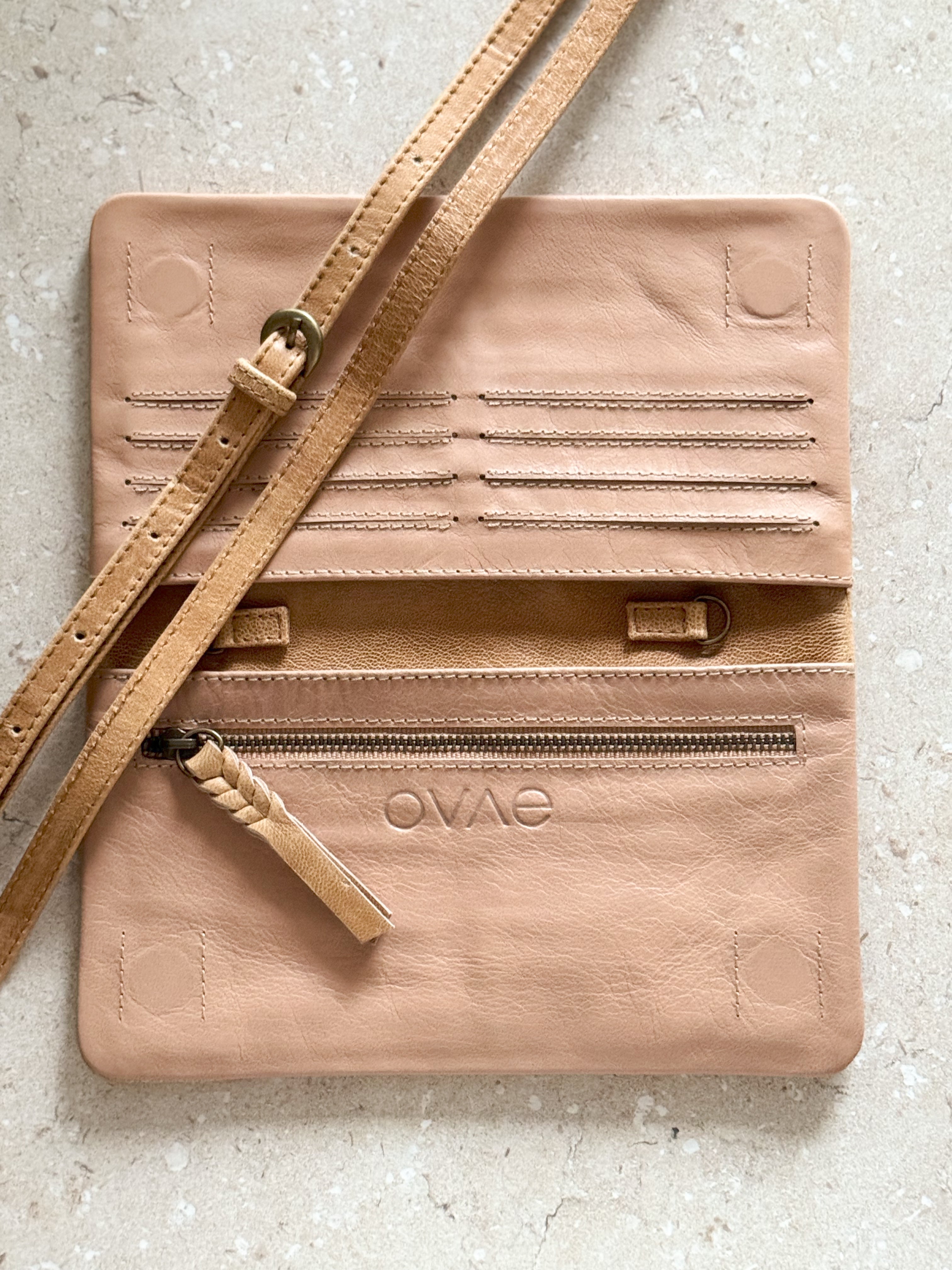 Agatha Leather Phone Wallet | Slim Phone Purse Australia – Ovae